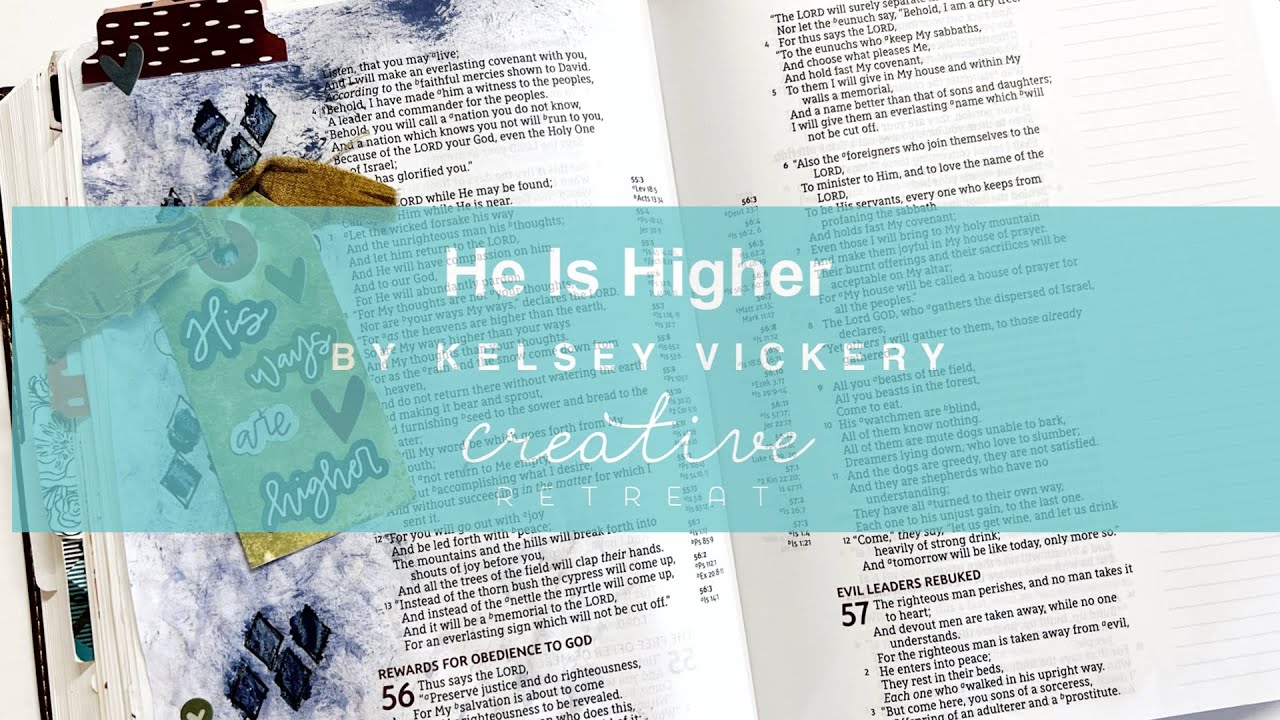 He is Higher | Bible Journaling with Kelsey - YouTube
