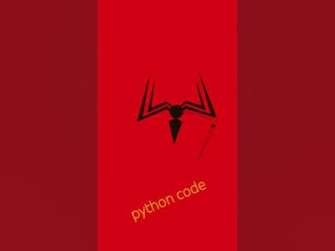 Draw spider logo using python #python #pythontutorial #spiderman #marvel #peterparker - YouTube