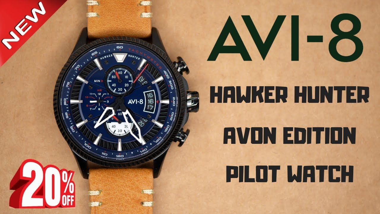 AVI-8 HAWKER HUNTER AVON EDITION PILOT WATCH (2019) - YouTube