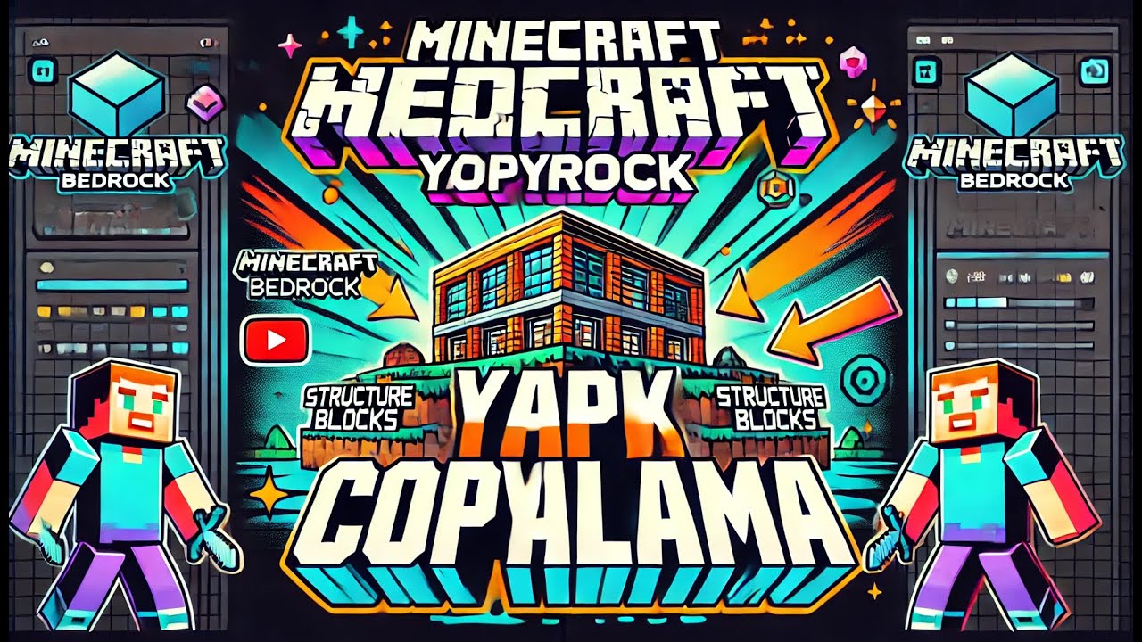 Minecraft Bedrock: Structure Block ile Yapı Kopyalama - YouTube