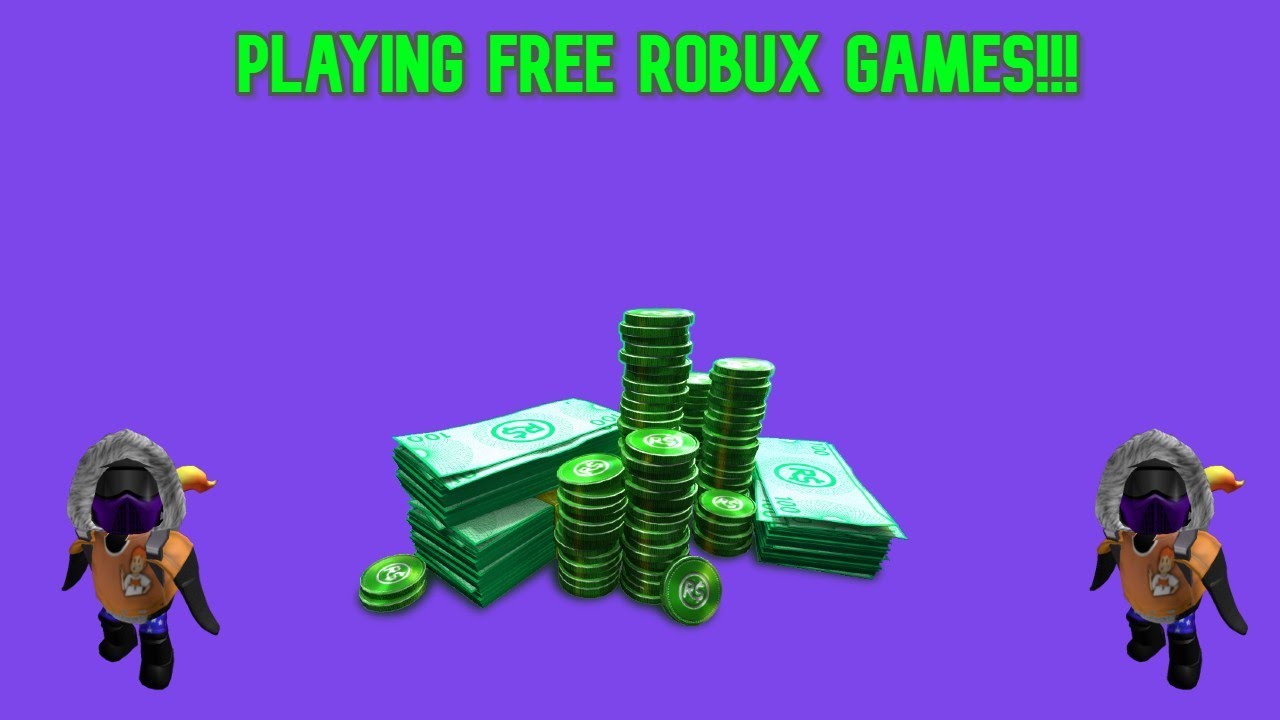 Play free ROBUX scam games! - YouTube