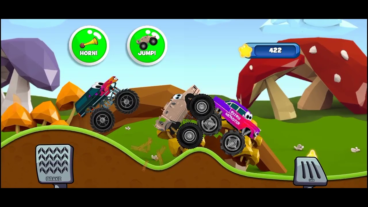 Monster truck kids racing game level 16 this - YouTube