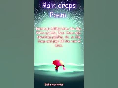 Raindrops Poem #nurseryrhymes #rhymes - YouTube