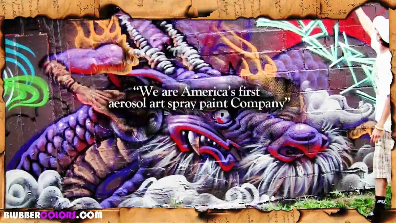 Blubber Colors Spray Paint Murals - YouTube