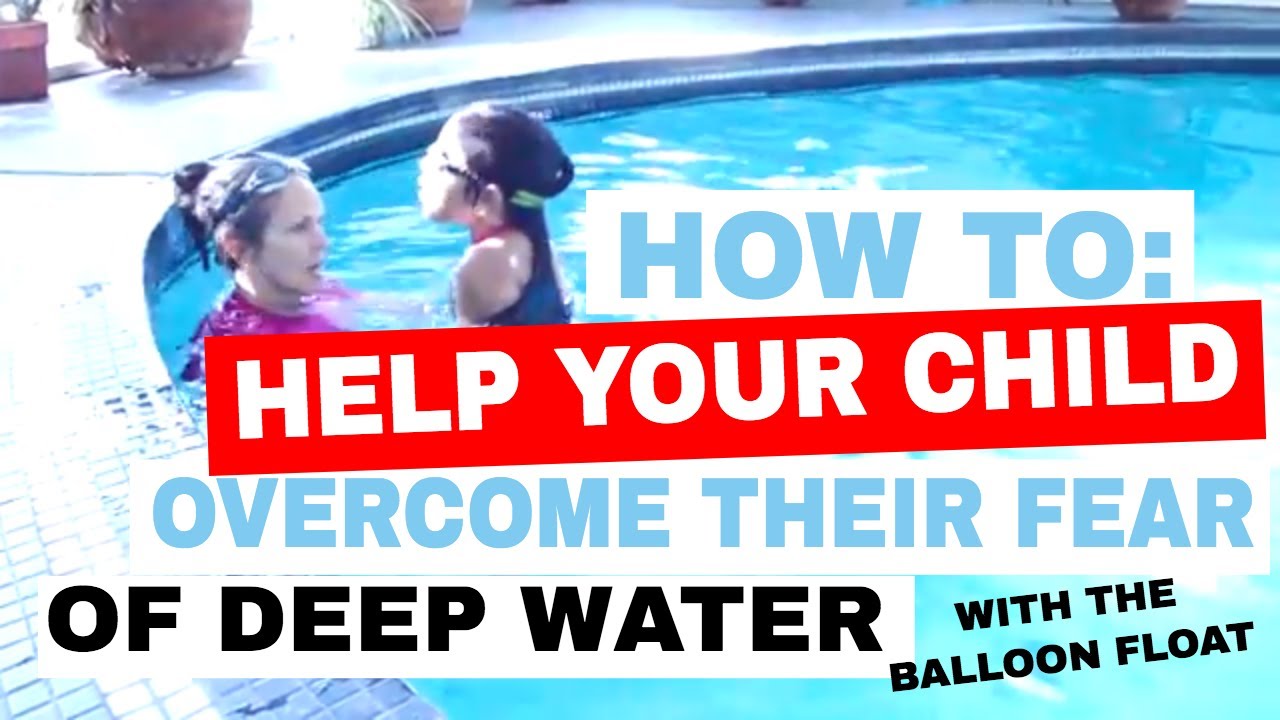 Children overcome fear of deep water - Swimming lessons for beginners ...