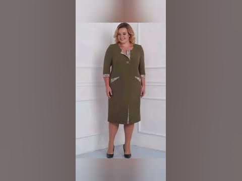 Стильные платья для полных! - YouTube