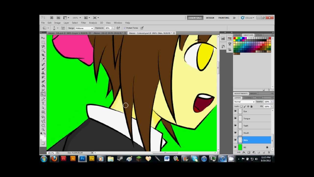 Drawin Akemi - Pt 2: Color, Shading, Misc. - YouTube