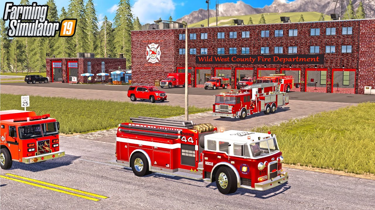 FOUR STORY FIRE STATION! (BRAND NEW) | HUGE HOUSE FIRE | FARMING ...