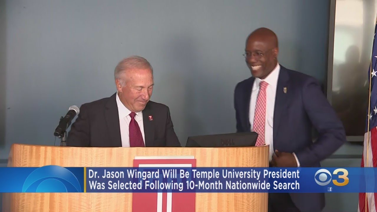 Dr. Jason Wingard To Be Temple University's Next President - YouTube