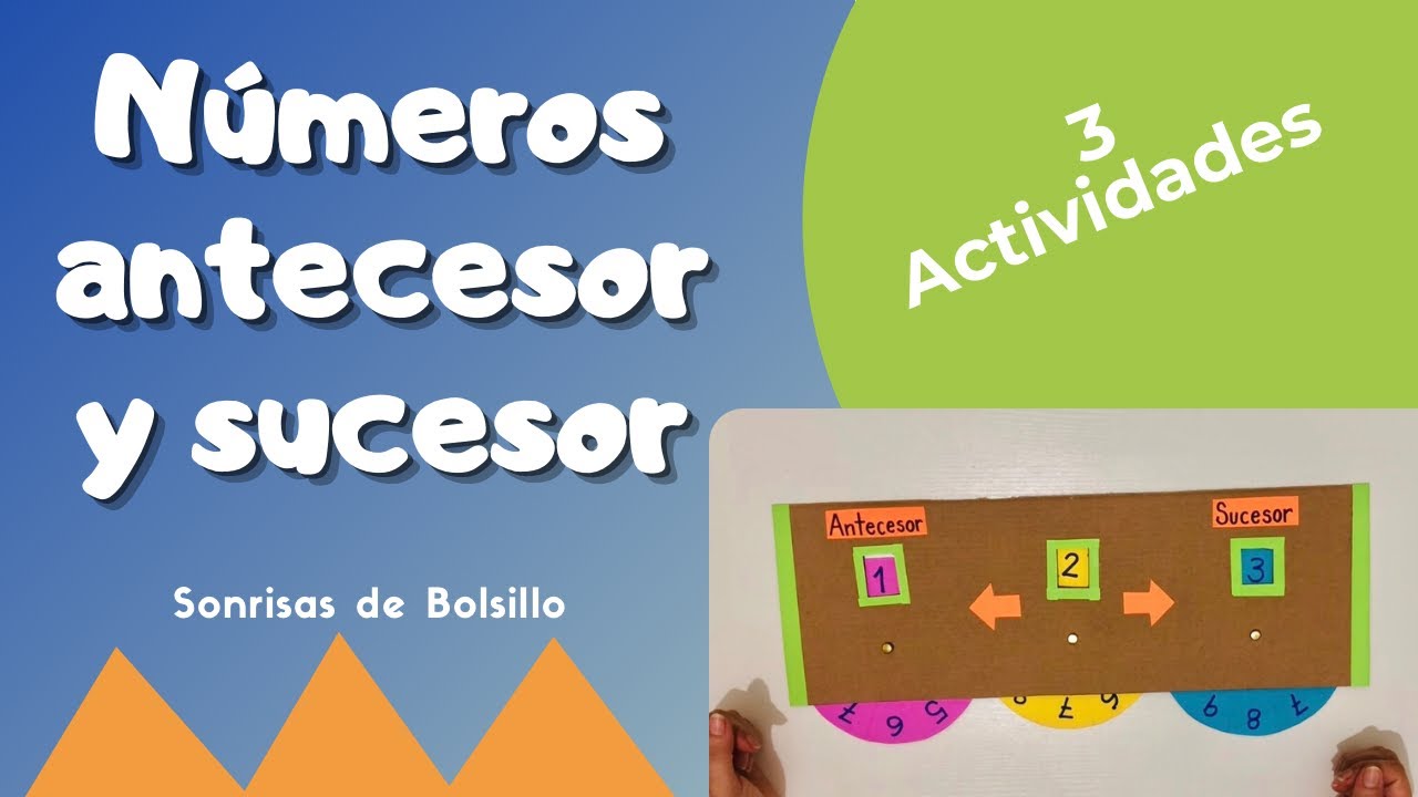 Antecesor y sucesor - 3 actividades divertidas. - YouTube
