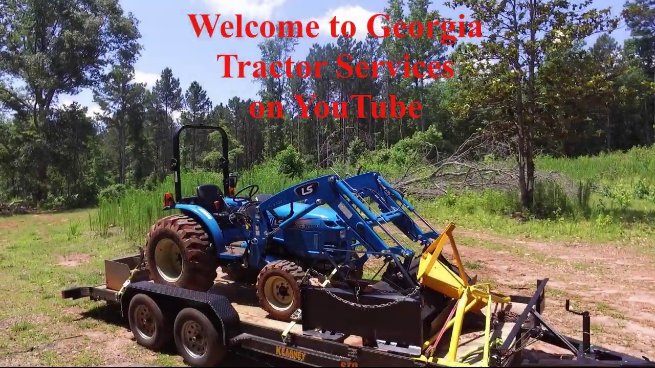 Matt's Little Blue LS Tractor at Work - YouTube