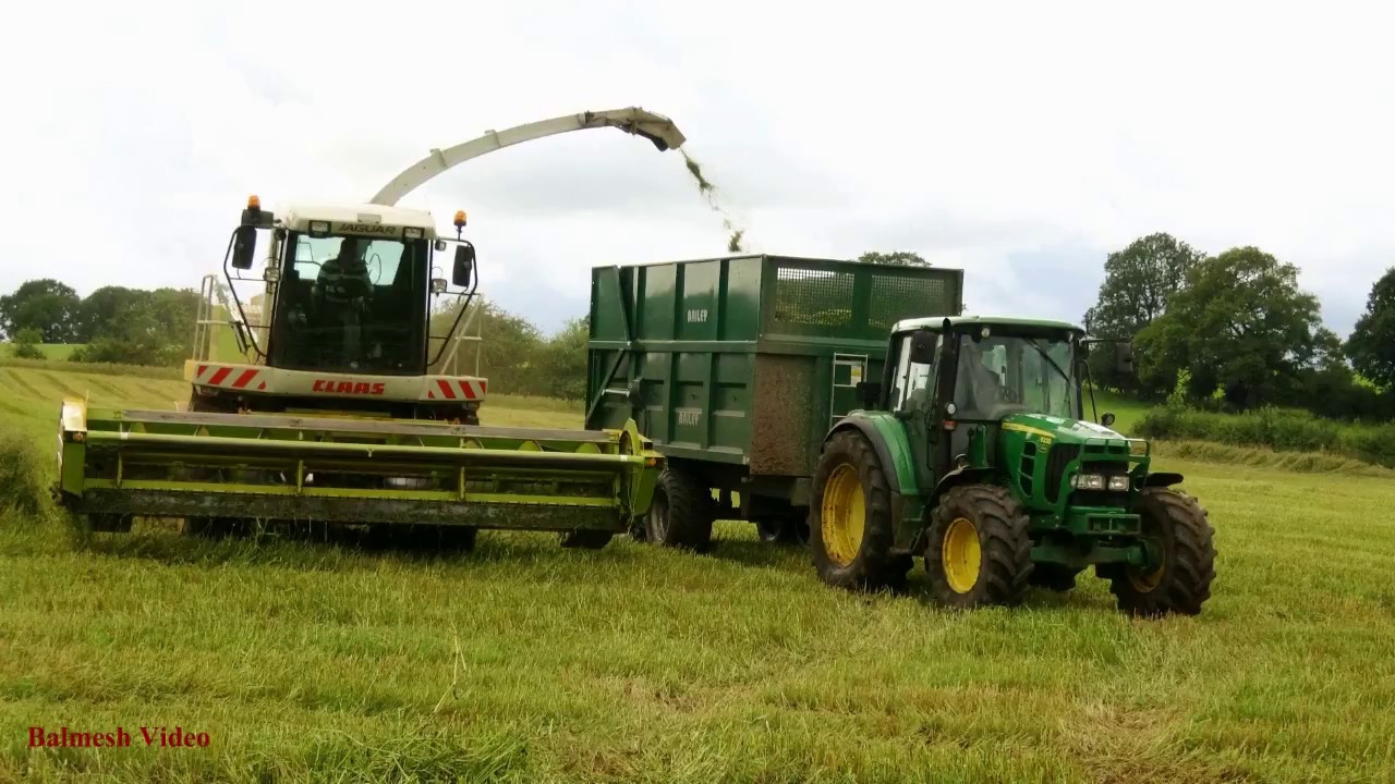 Whole-Crop Oats for Silage - Claas Jaguar 870 Green Eye! - YouTube