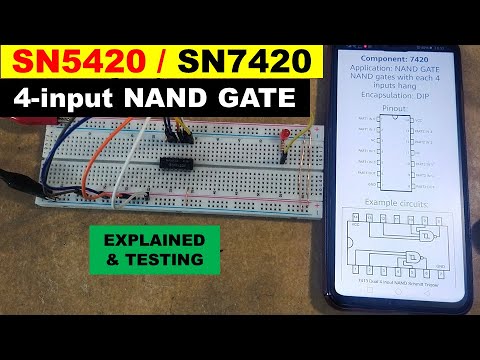 {653} SN7420 SN5420 Dual 4 input NAND gate - YouTube