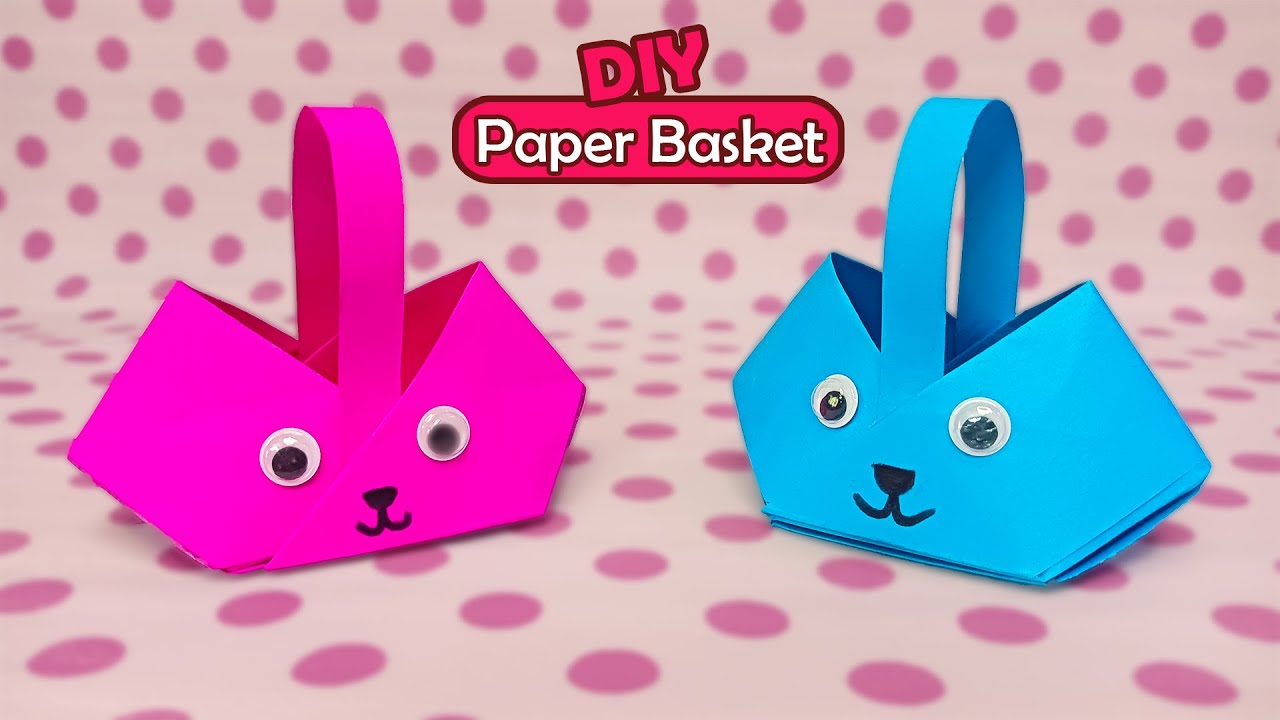 DIY MINI PAPER BASKET | Origami Basket DIY | Easy craft ideas - YouTube