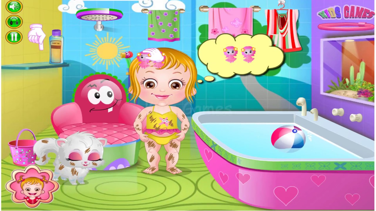 New Baby Hazel Games For Kids - Baby Hazel Spa Bath - YouTube