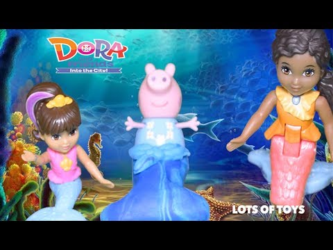 DORA & FRIENDS DIVE & SPLASH MERMAID EMMA, MERMAID PEPPA, BEACH ...