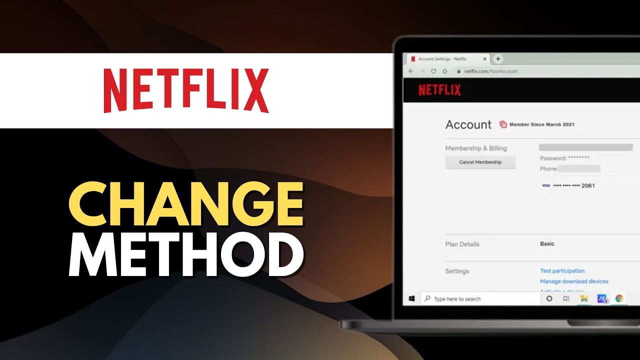 How To Change Payment Method in Netflix, Browser - YouTube