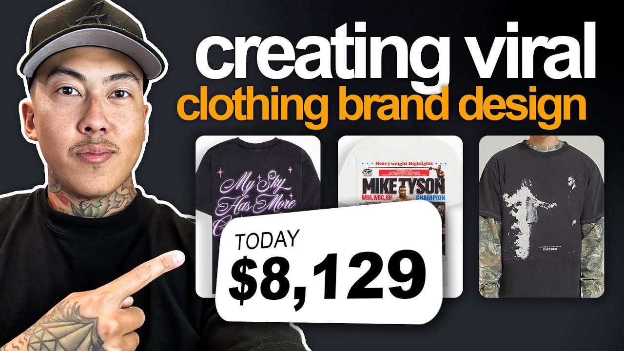 How To Easily Create A Viral Clothing Brand Design - YouTube