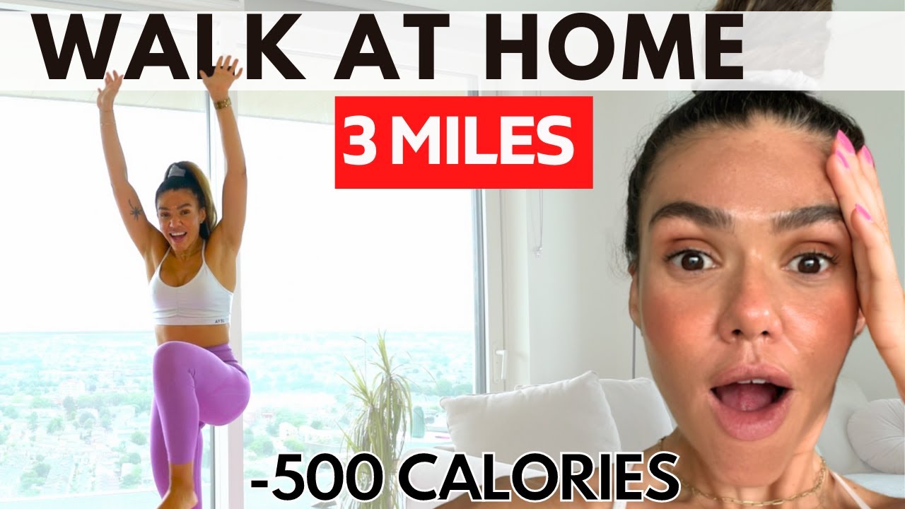 3 Mile Walk at Home, Full Body Fat Burn (To The Beat, No Repeat) - YouTube