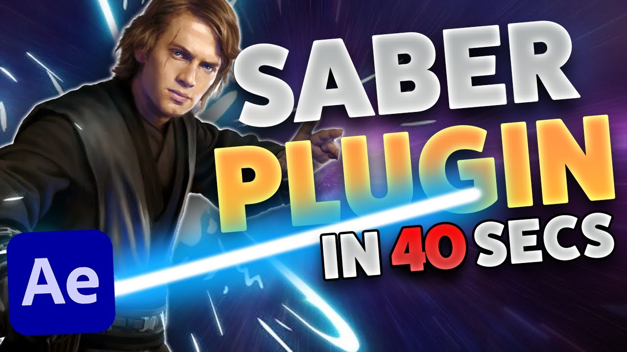 How To Lightsaber Effect in 40 Seconds (After Effects) - YouTube