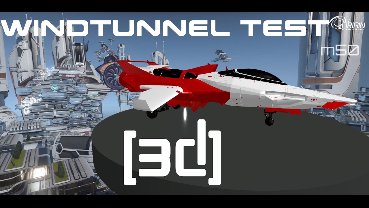 Star Citizen - M50 Interceptor - 3D Wind Tunnel Test - YouTube