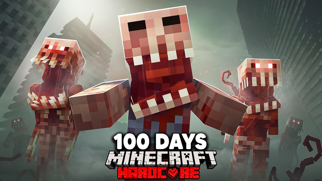 I Survived 100 Days in a Nuclear Infection in Hardcore Minecraft ...