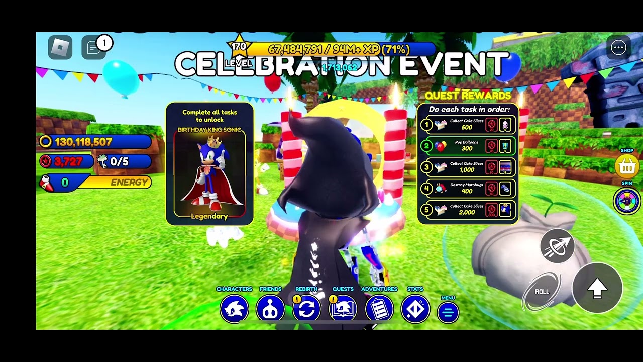 Roblox: Sonic Speed Simulator: Birthday Sonic event with Wolfpack 2 ...