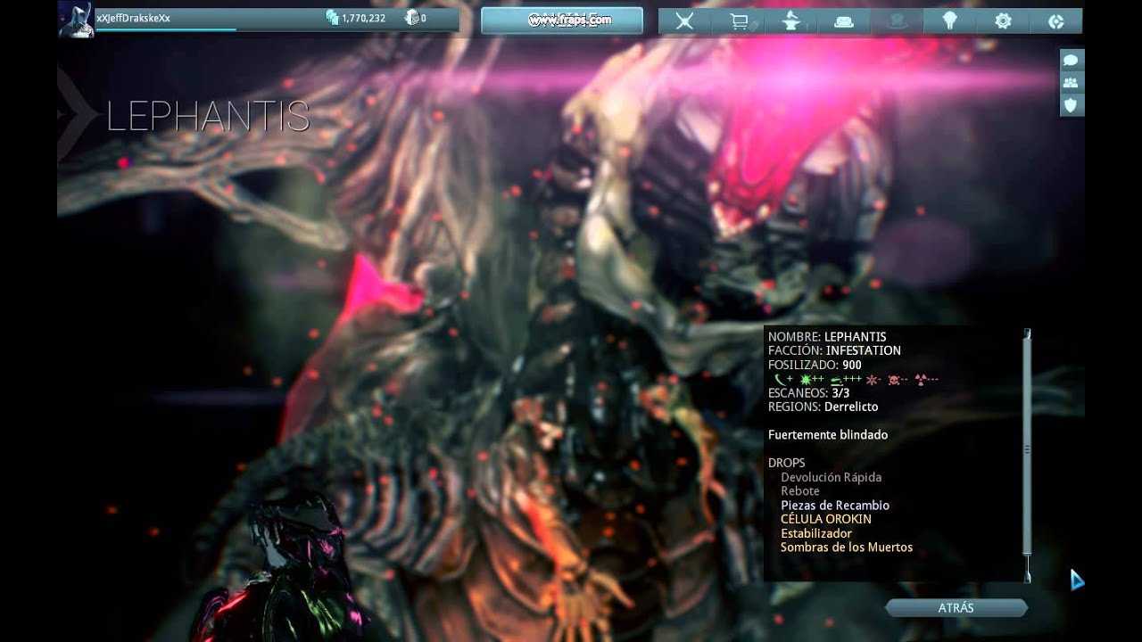 Warframe Codex Lephantis - YouTube