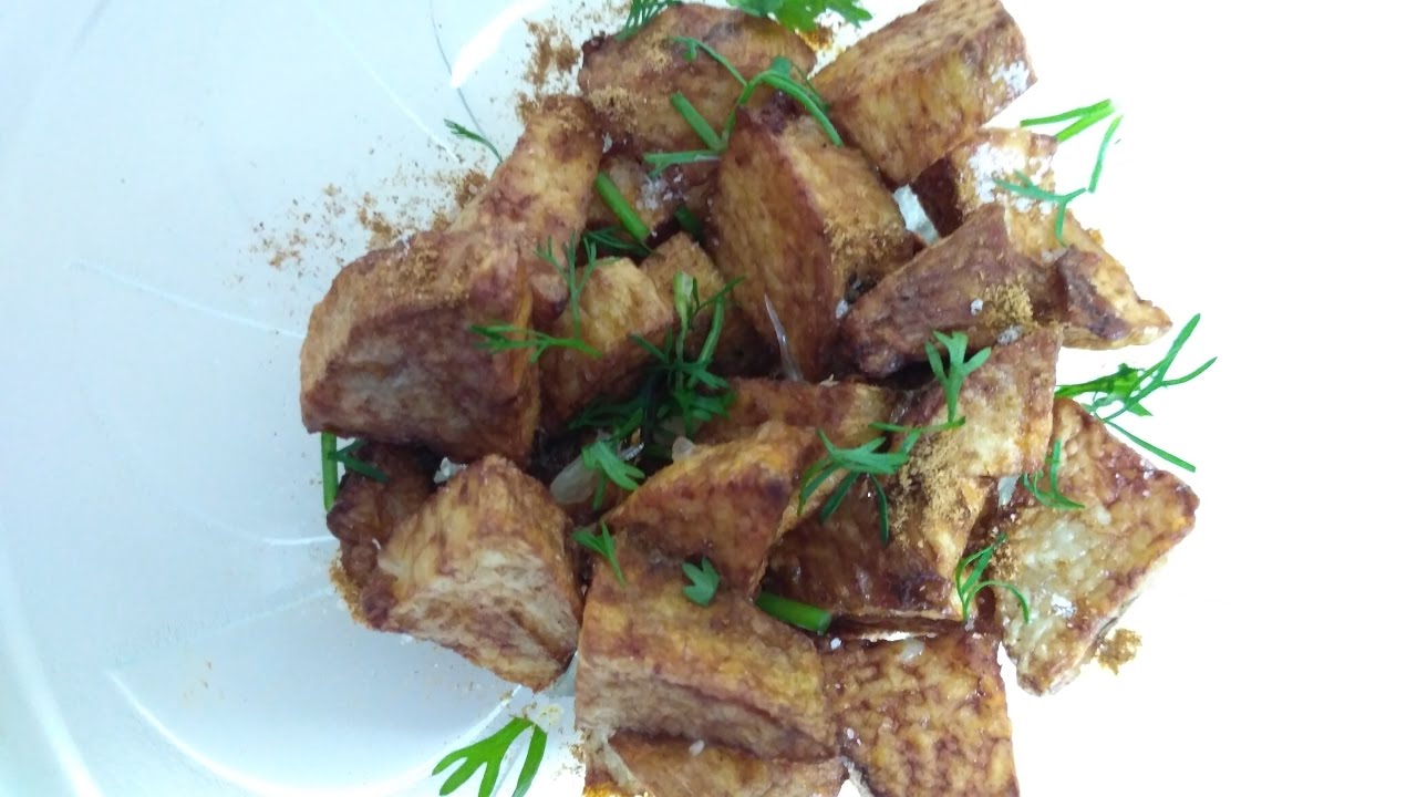 Garadu Chat Recipe | Fried and Crispy Garadu Recipe - YouTube