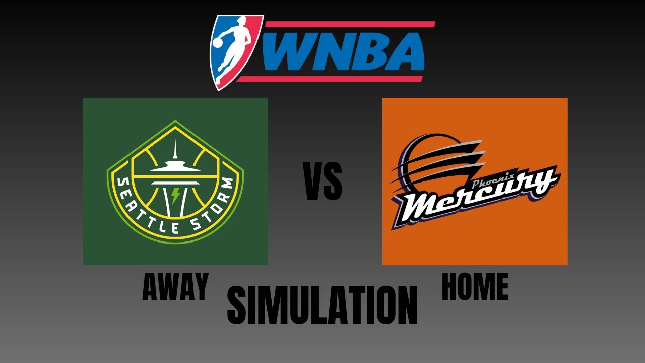 WNBA 2k 24 Full Match - Seattle Storm vs Phoenix Mercury - Simulation ...