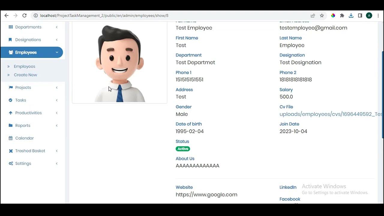 Projects & Tasks & Productivities Management ( Php/Laravel & MySQL ) - Version 2 - YouTube