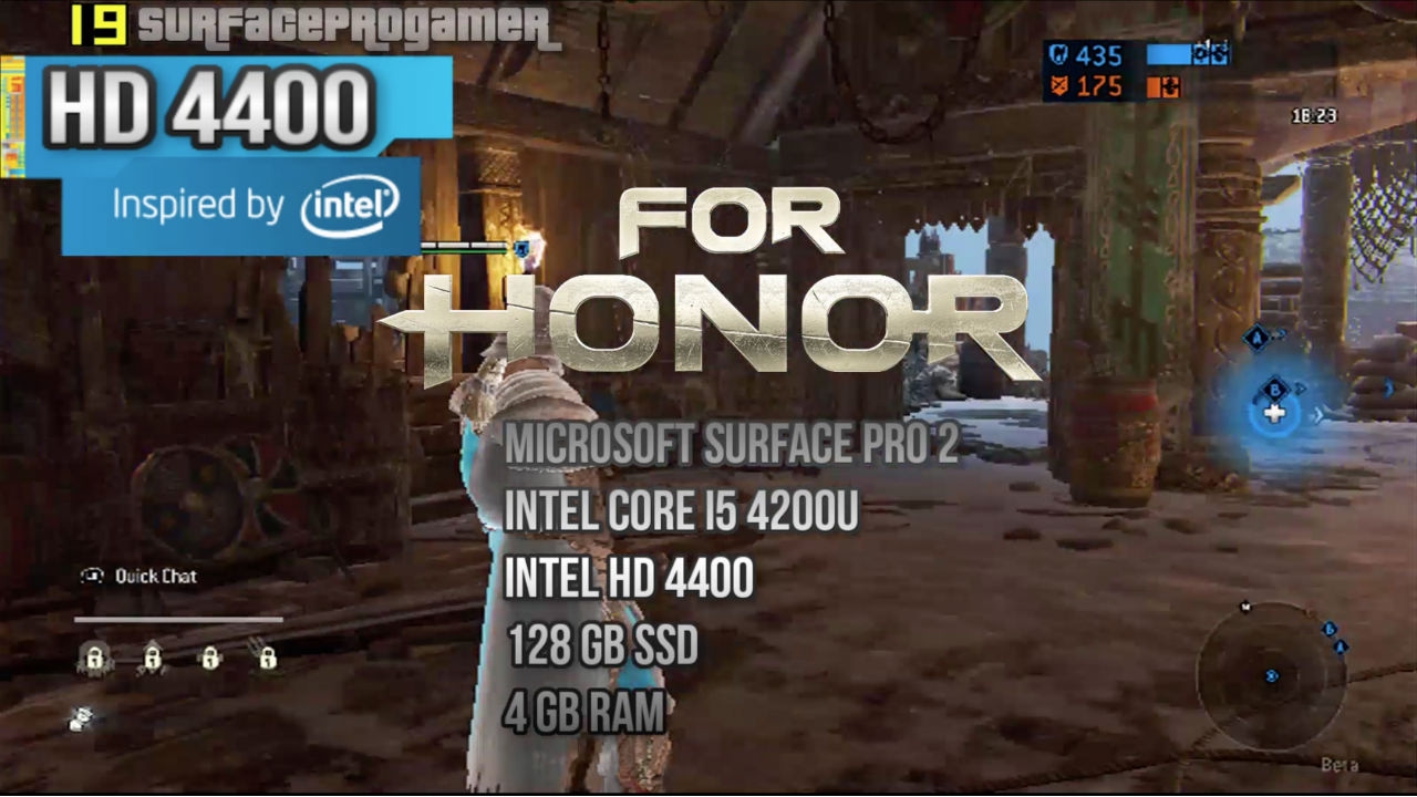 FOR HONOR - Intel HD 4400 - Surface Pro 2 /3 i5 - 4 gb RAM - YouTube