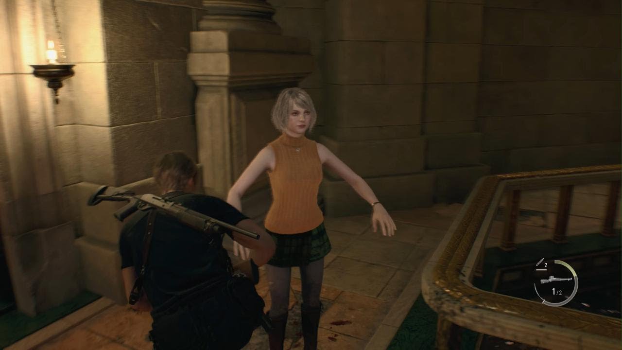 Resident Evil 4 Ashley T-pose Glitch - YouTube