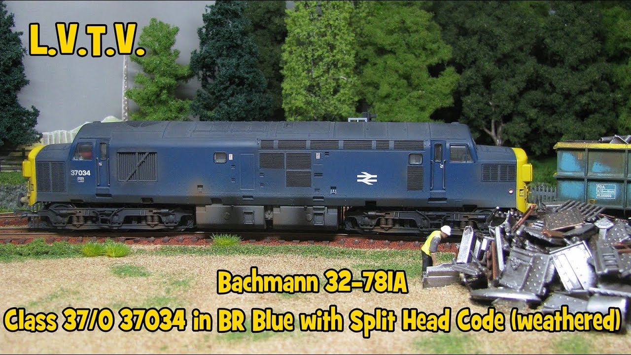 Bachmann class 37034 Legomanbiffo's Sound weathered - YouTube