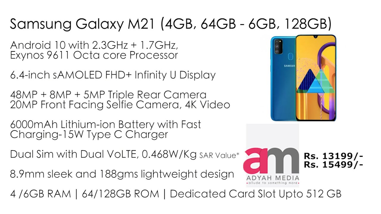 Samsung Galaxy M21 Unboxing & Review - YouTube