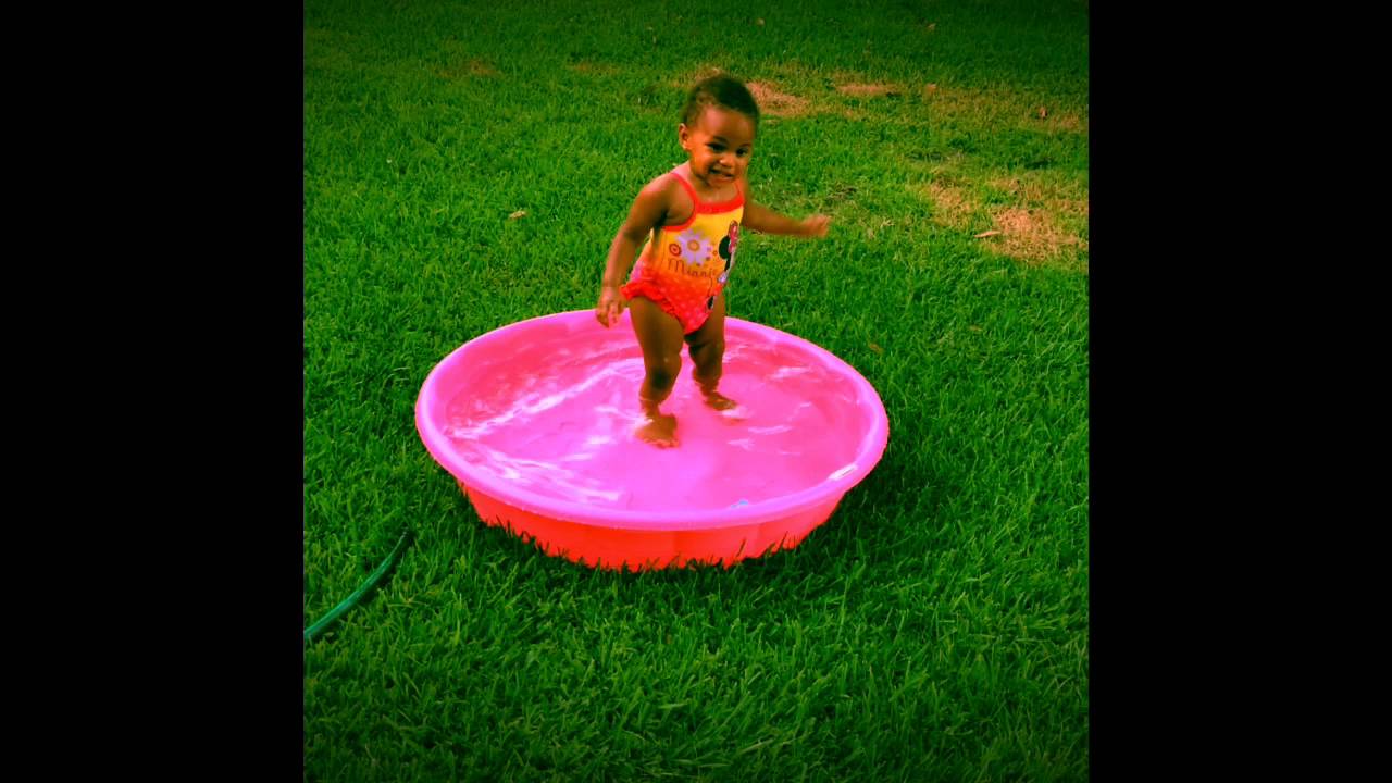 Cassie First Pool #kids #play #pool #kidlife - YouTube