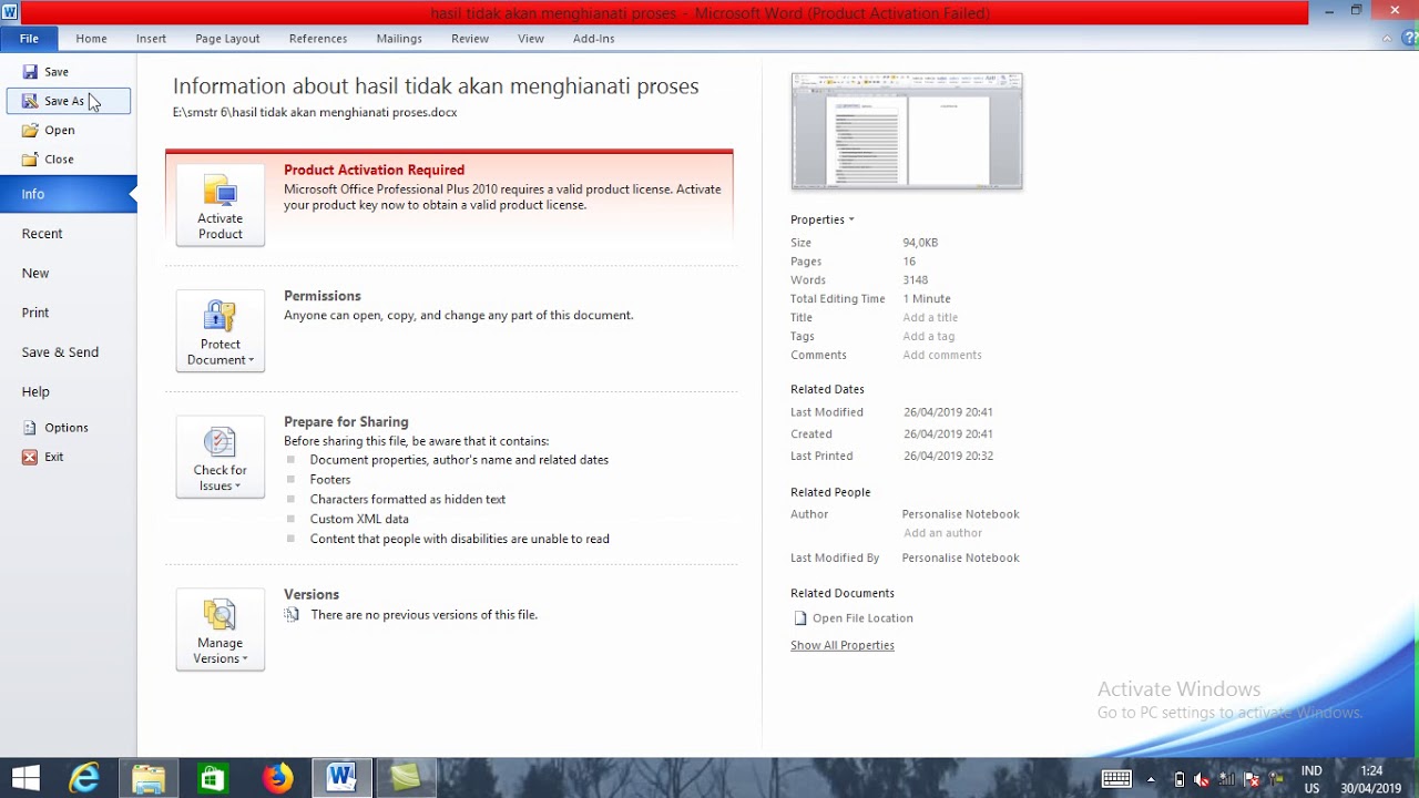 Cara membuat tautan link di pdf - YouTube