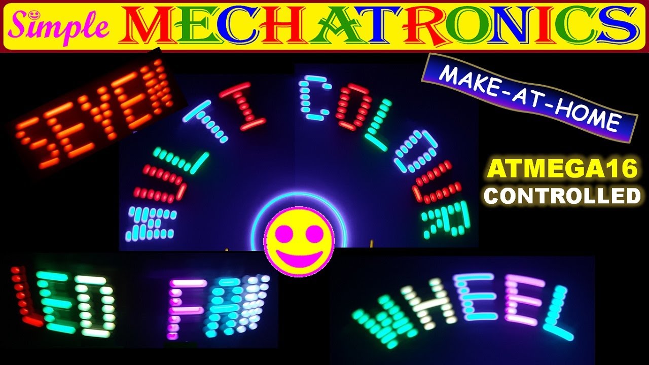 7 Multi Color Programmable LED Fan Wheel in 2 modes CIRCULAR and ...