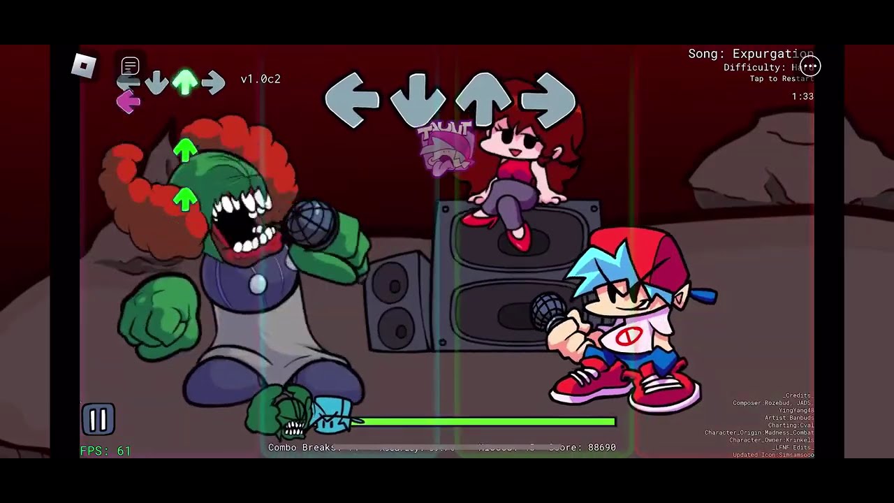 Playing LFNF #fnf #roblox #fnftrickymod (All credits are in the corner ...