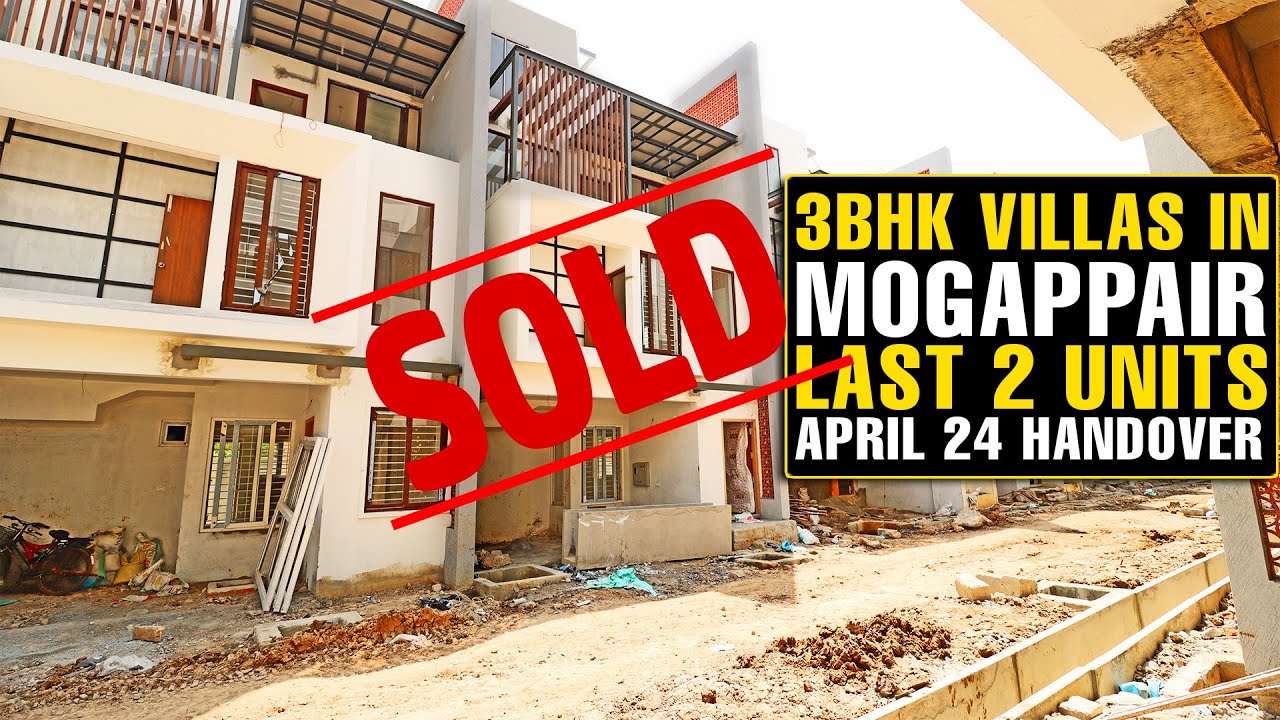 SOLD #1351 3BHK Villas for sale in Mogappair, Chennai | Last 2 units ...