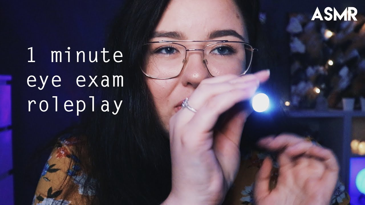 ASMR 1 minut eye exam roleplay - YouTube