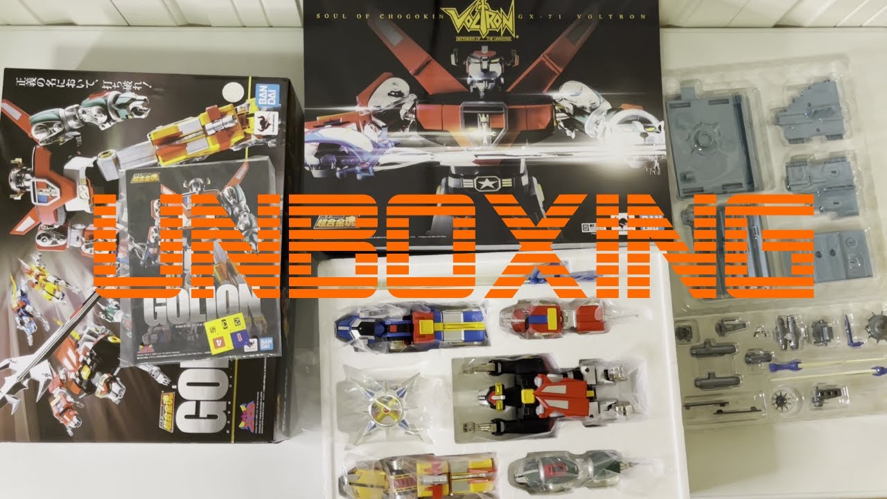 Soul of Chogokin GX-71 GoLion - Voltron - Blue Bandai Logo - UNBOXING ...