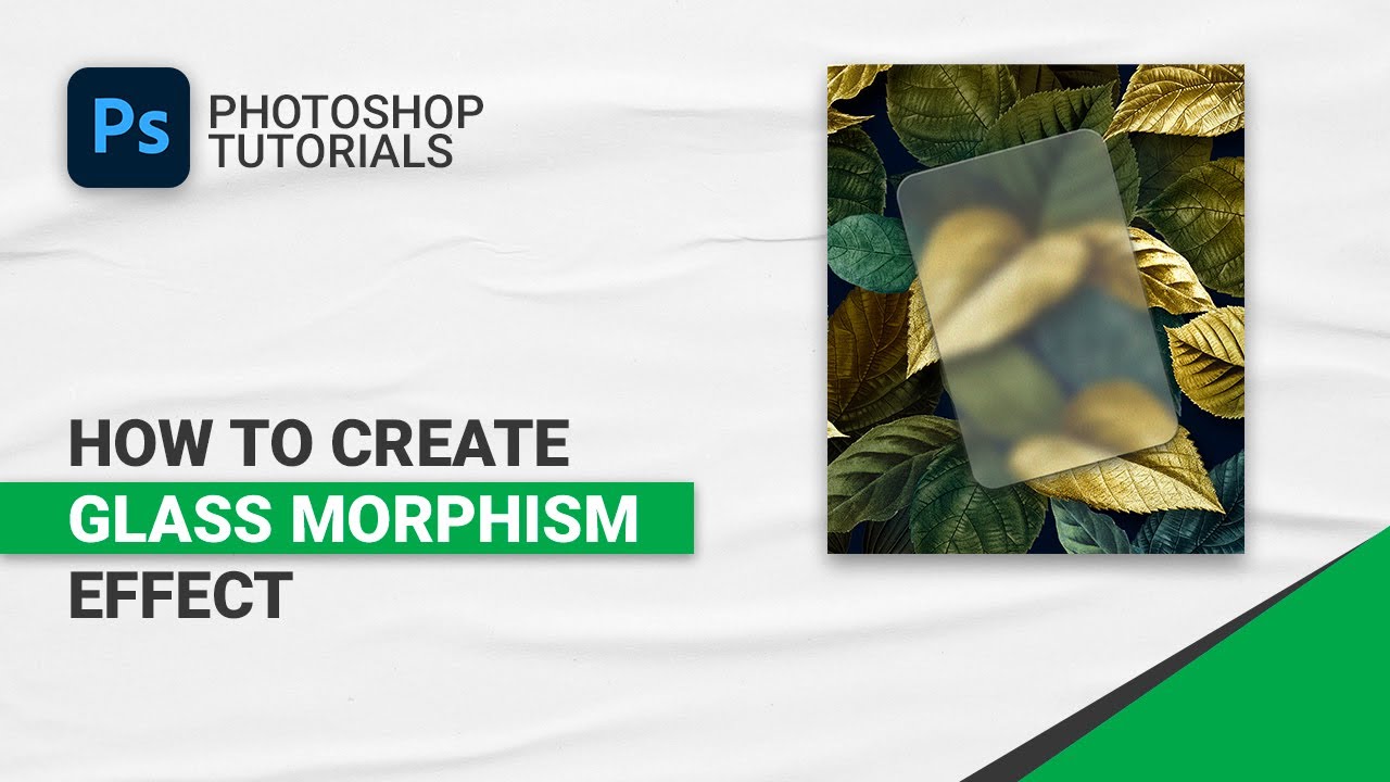 How to Create Glass Morphism Effect In Photoshop - YouTube