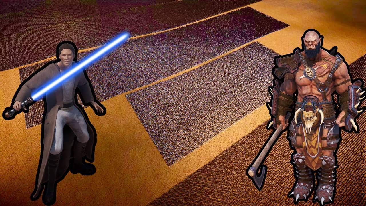 20,000,000 ORC WARRIORS vs 200,000 JEDI KNIGHTS | Ultimate Epic Battle ...