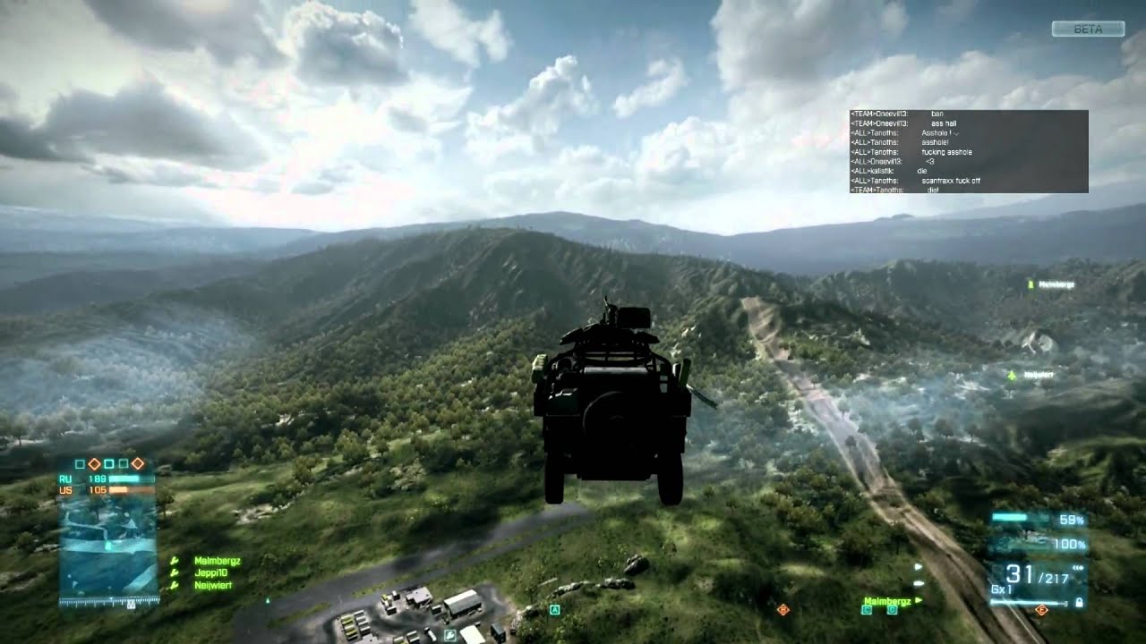 Battlefield 3 Flying Car - YouTube