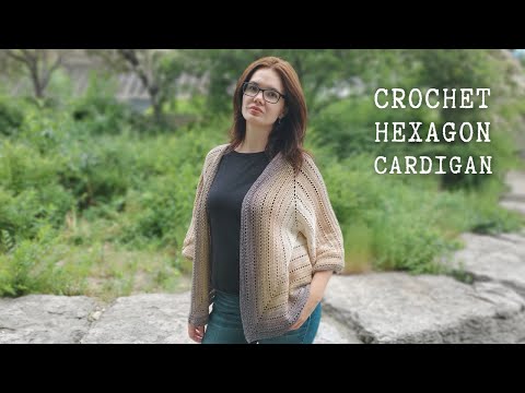 Hexagon Cardigan Crochet Tutorial (Step-by-step)