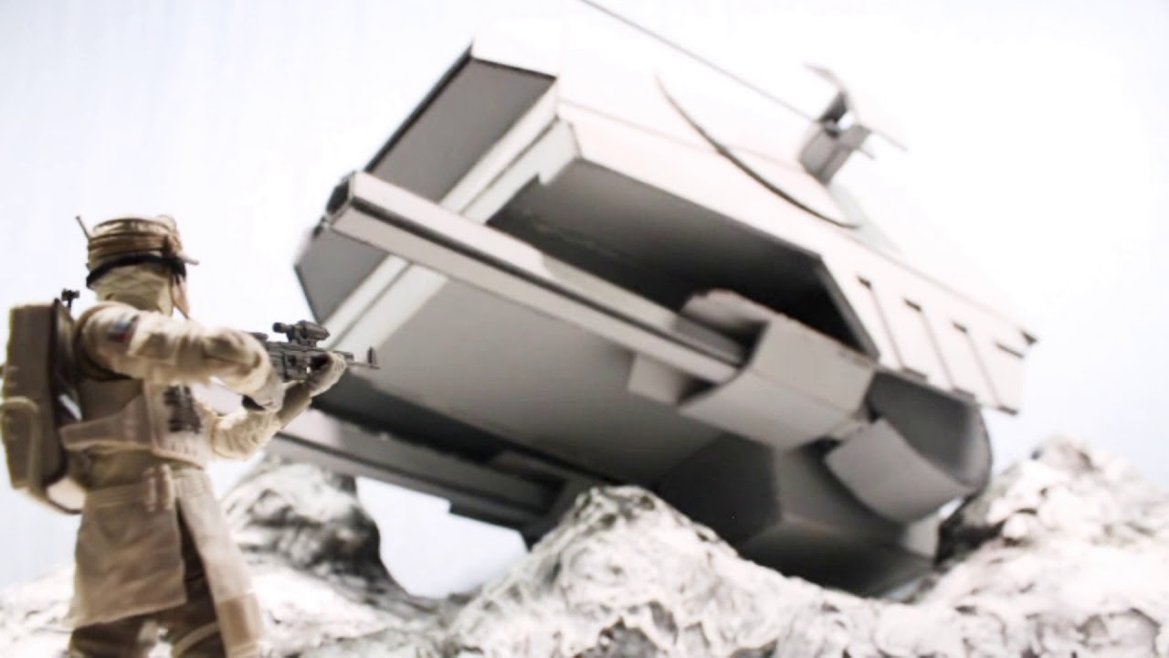 Star Wars ATAT Driver and Hoth Rebel Soldier Quick Stop Motion - YouTube
