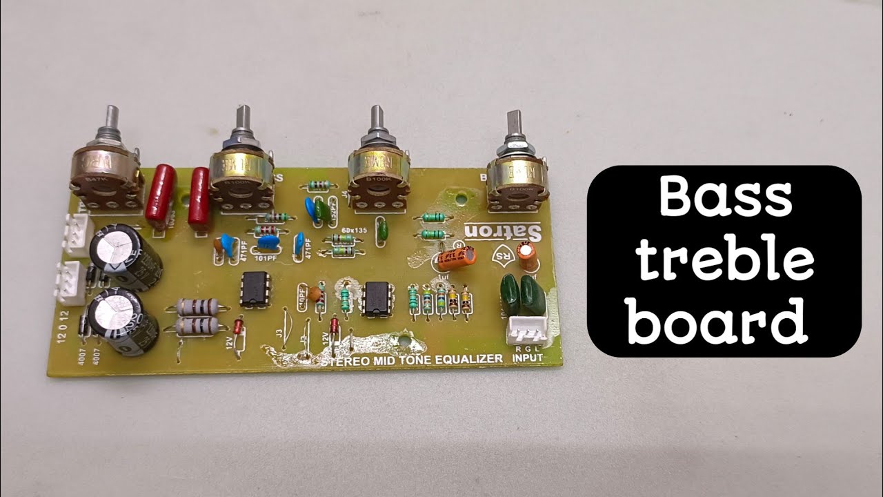 4 Volume bass trible mid volume 🎄 best treble connection 🎄 single IC ...