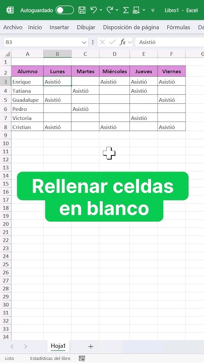 Rellenar CELDAS en BLANCO automáticamente en Excel #excel #microsoftexcel #excelavanzado - YouTube