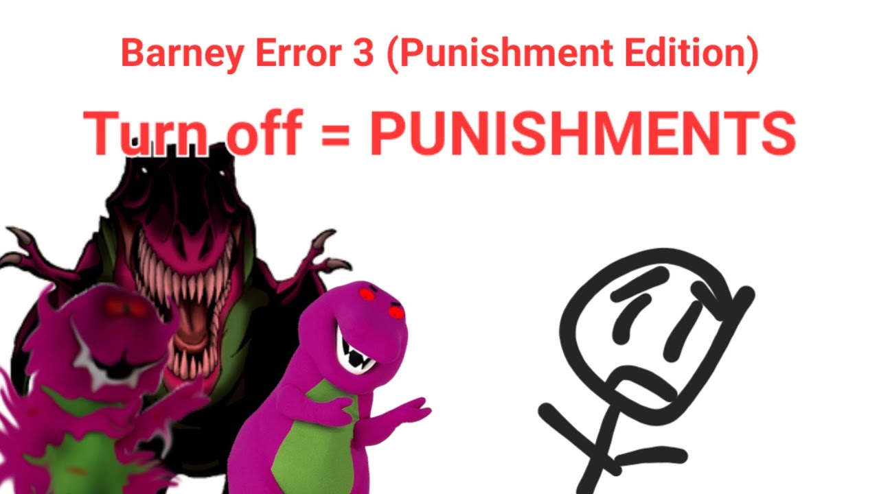 Barney Error 3 (Good and Bad Endings) - YouTube